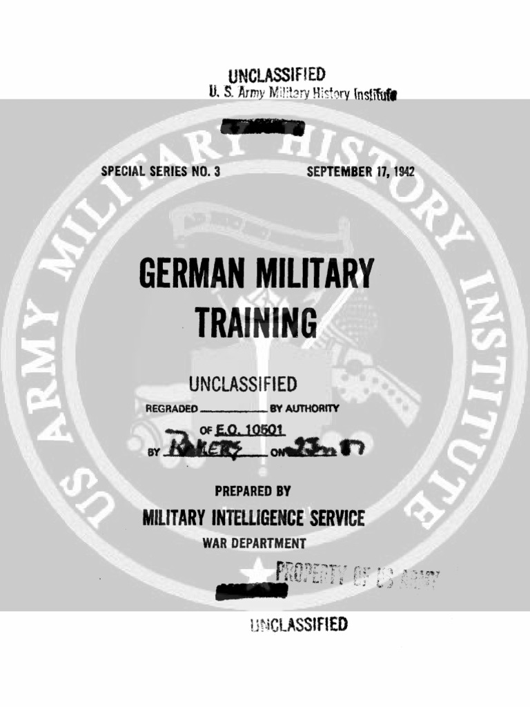 1942 US Army WWII German Military Training 113p | PDF | Officer (Armed ...