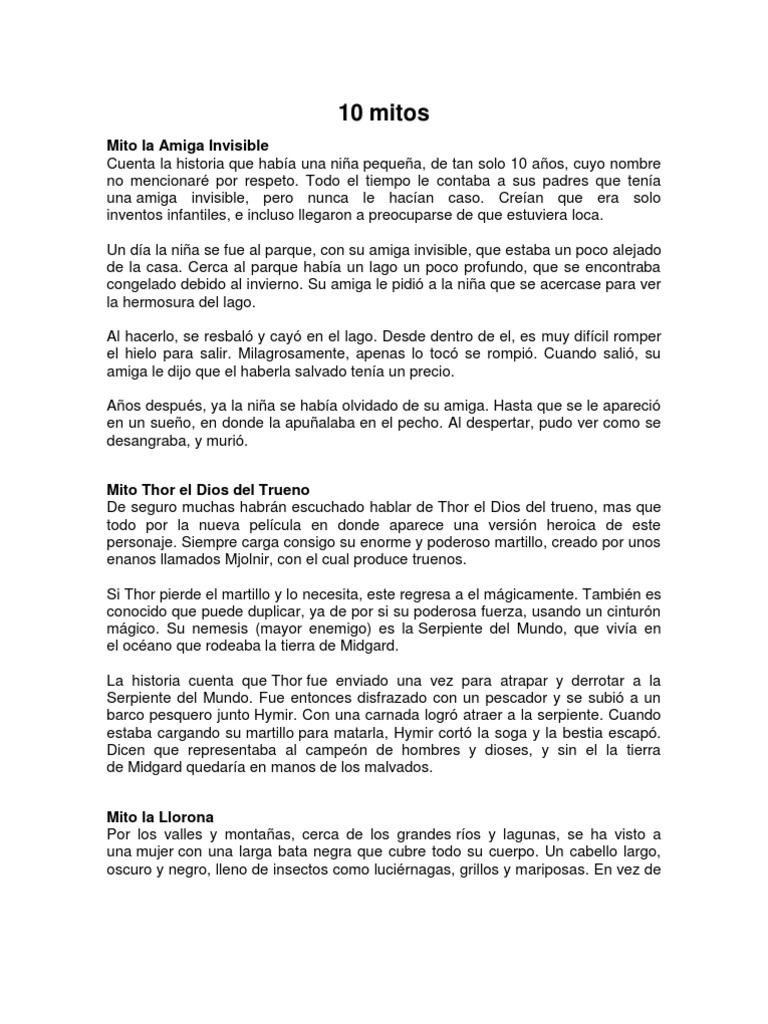 10 Mitos | PDF | Thor | Prometeo