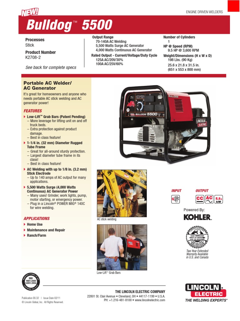 E6.32 Bulldog 5500 | PDF | Welding | Construction