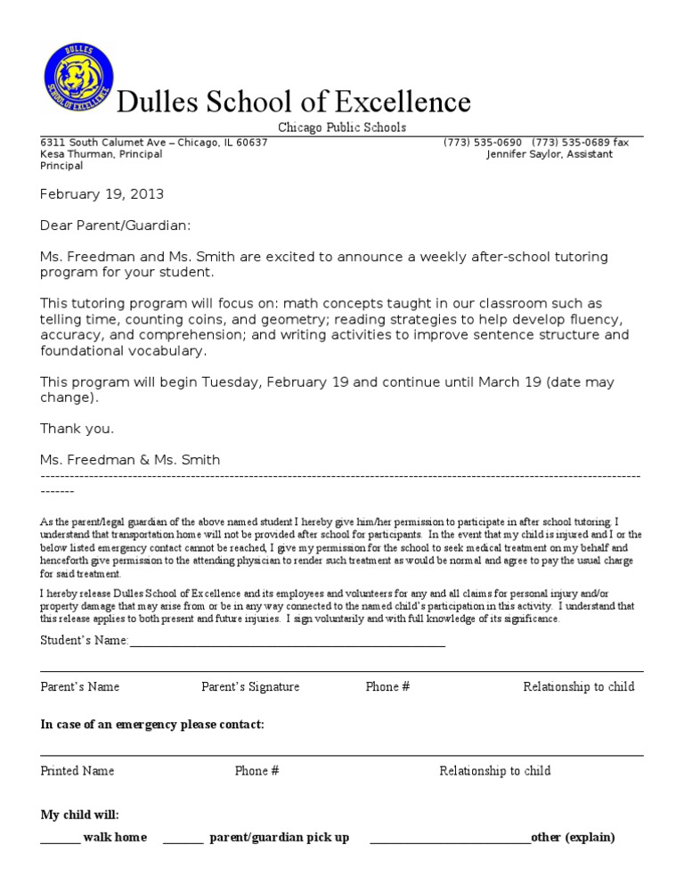 After-School Tutoring Program | PDF