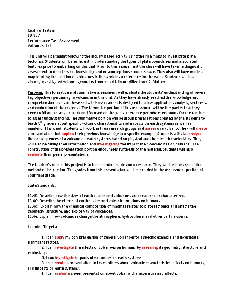 Pta Assignment | Download Free PDF | Volcano | Educational Assessment