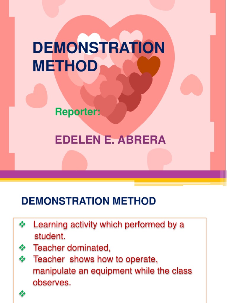 Effective Demonstration Method Guide | PDF | Career & Growth | Art