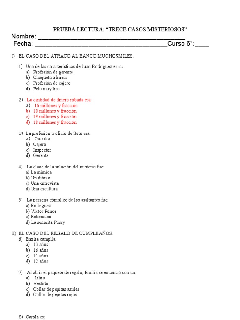 Prueba 13 Casos Misteriosos