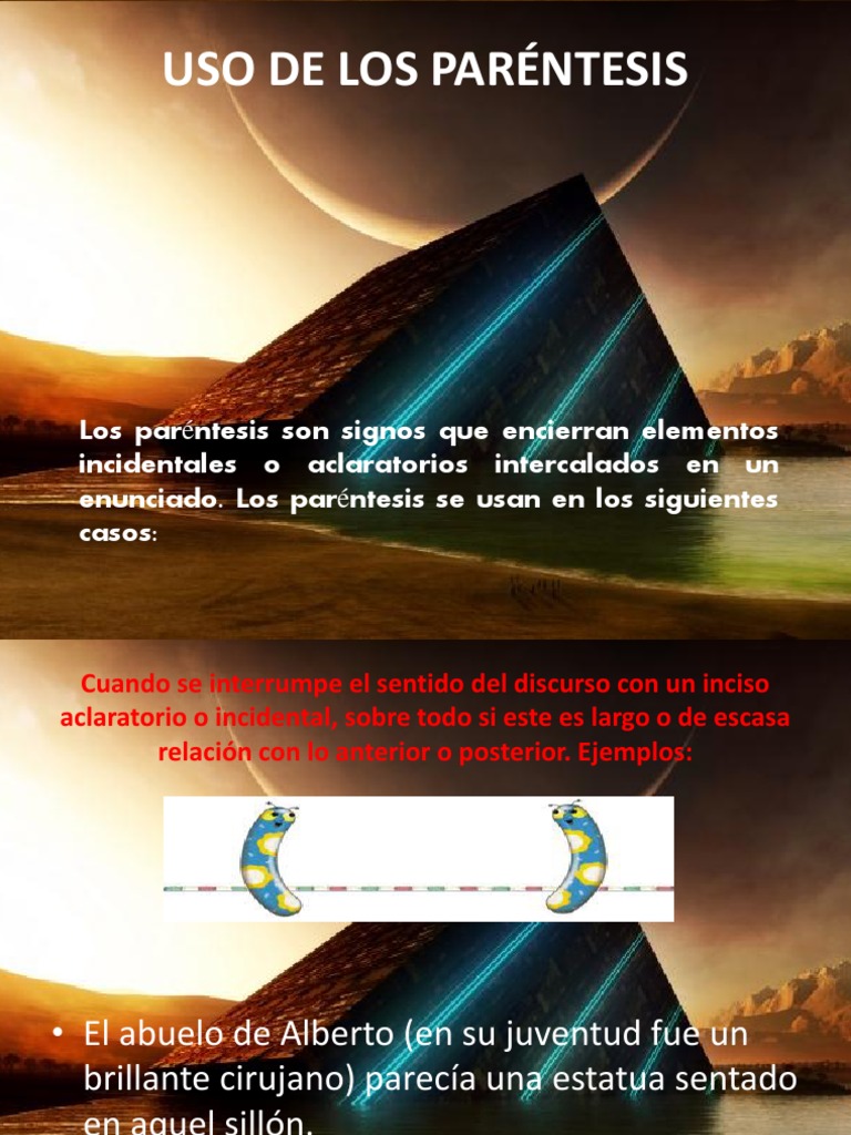 Uso de paréntesis y comillas | PDF | Comillas | Soporte