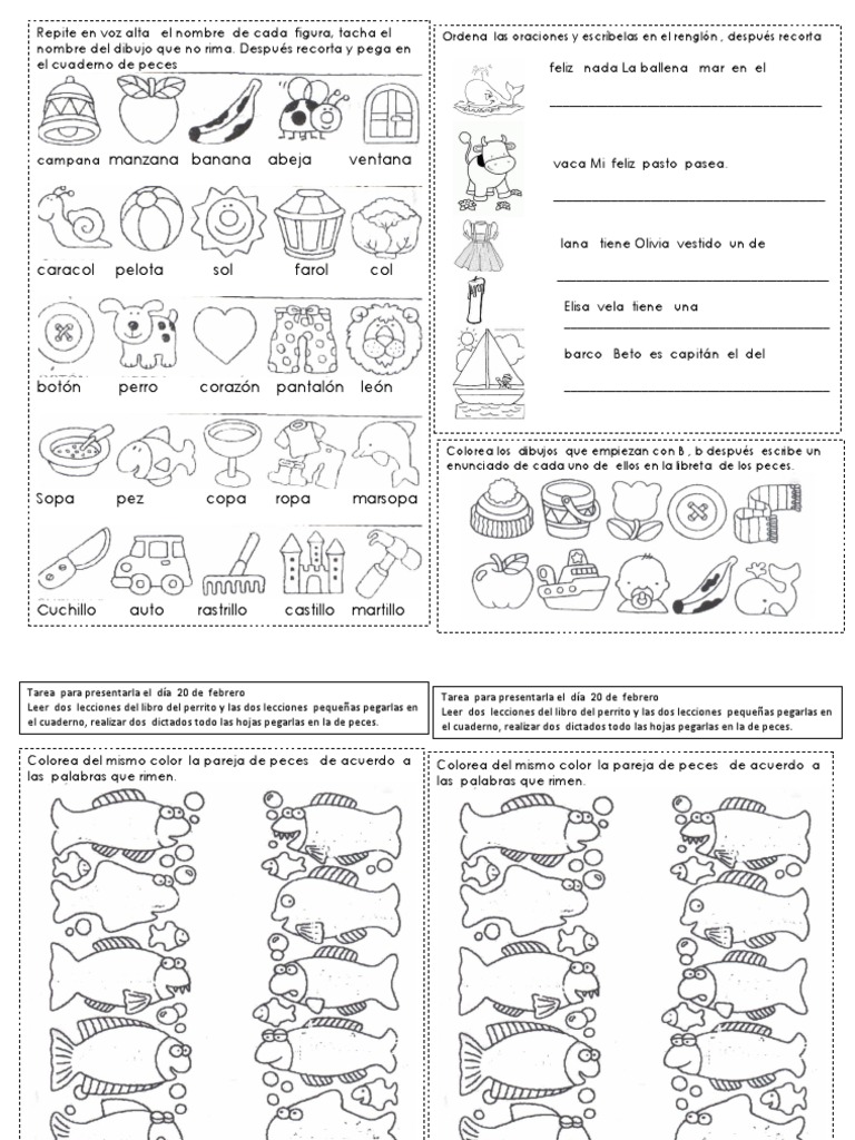 Actividades de Rimas para Niños | PDF | Artes del Lenguaje y Comunicación
