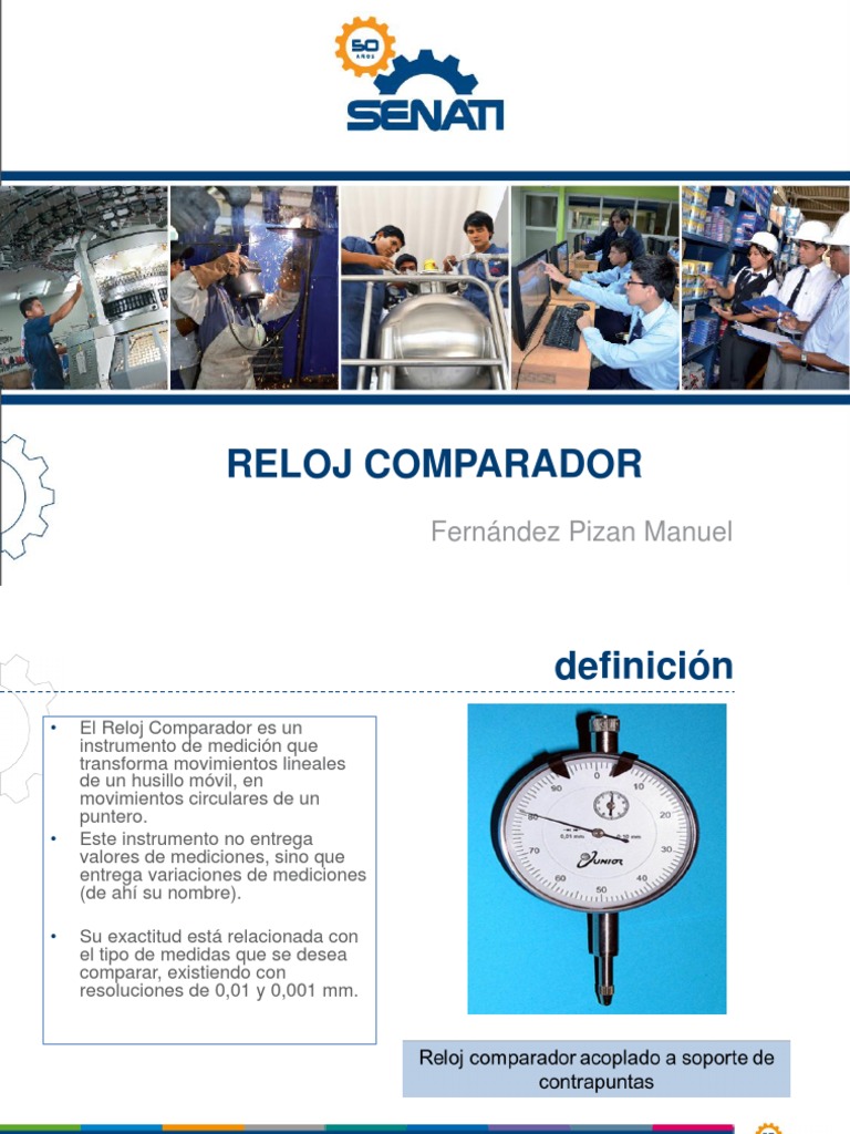 Uso y partes del reloj comparador | PDF | Tecnología