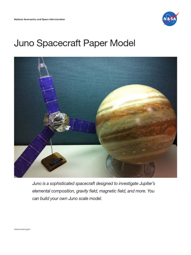 Juno Spacecraft Paper Model - FC | PDF | Juno (Spacecraft) | Jupiter