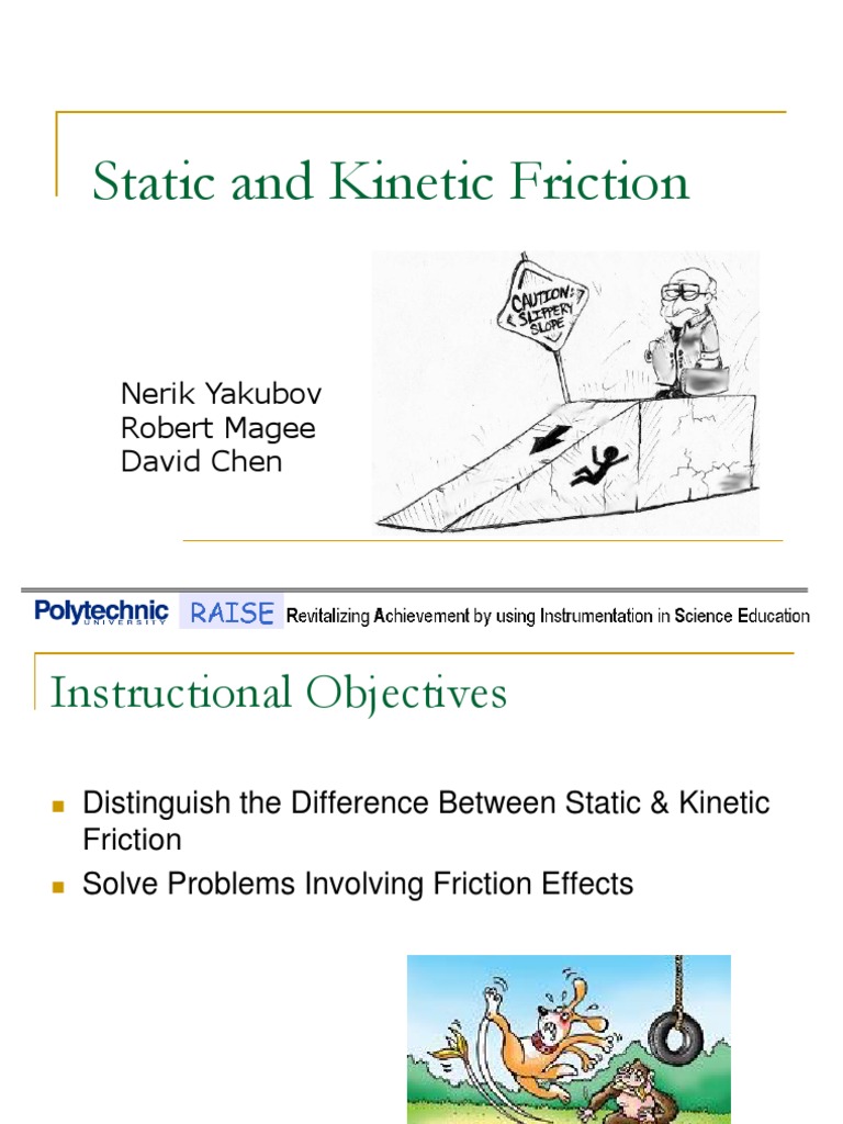 Static vs. Kinetic Friction Explained | PDF | Friction | Kinetic Energy