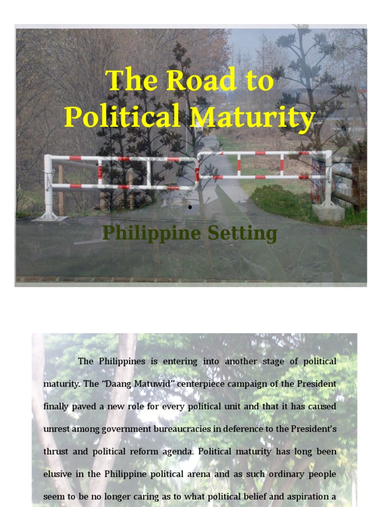The Road To Political Maturity | PDF | Suffrage | Citizenship