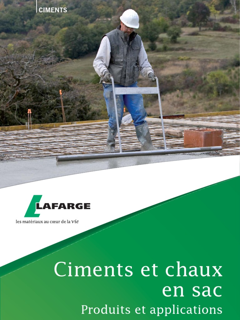 Lafarge - Guide Ciment Et Chaux | PDF | Chaux | Mortier (matériau)