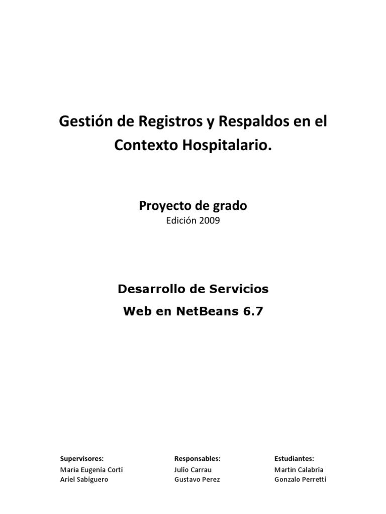 Desarrollo de Servicios Web en Netbeans | PDF | Páginas del servidor Java | Java (lenguaje de ...