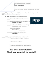 Student-Led Conference Template | PDF