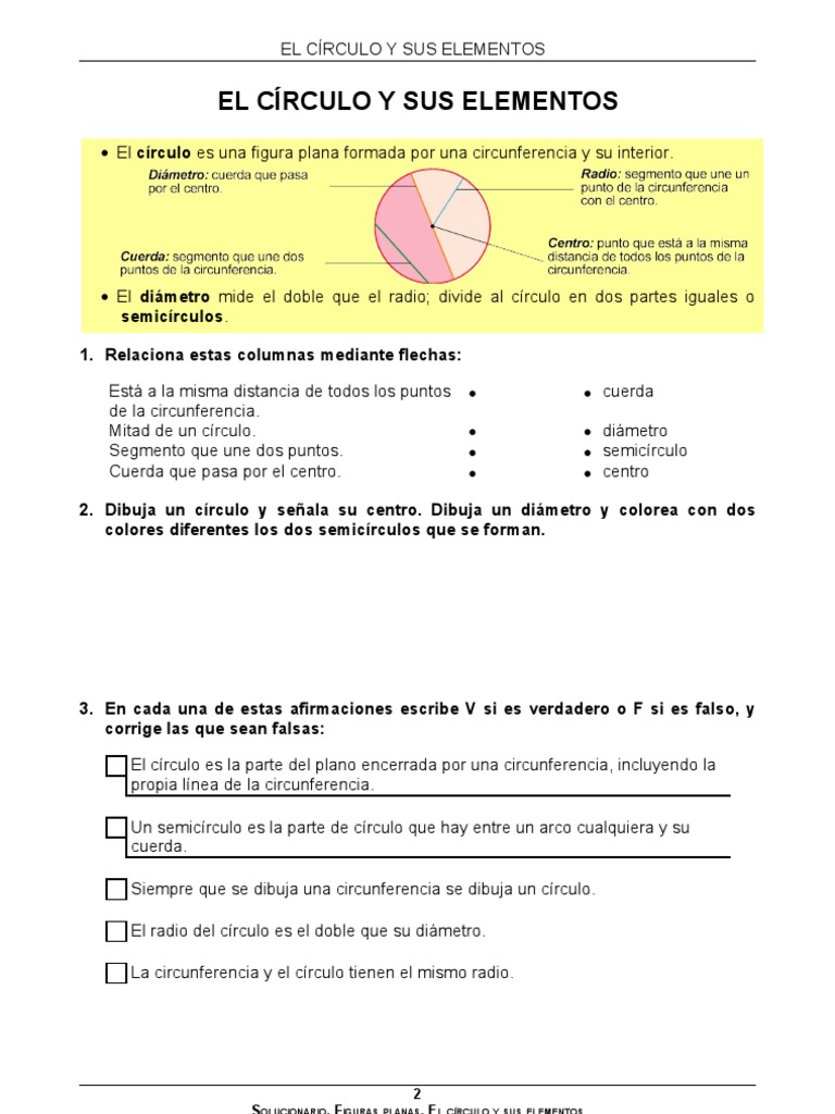 Conceptos Básicos del Círculo | PDF | Circulo | Diámetro