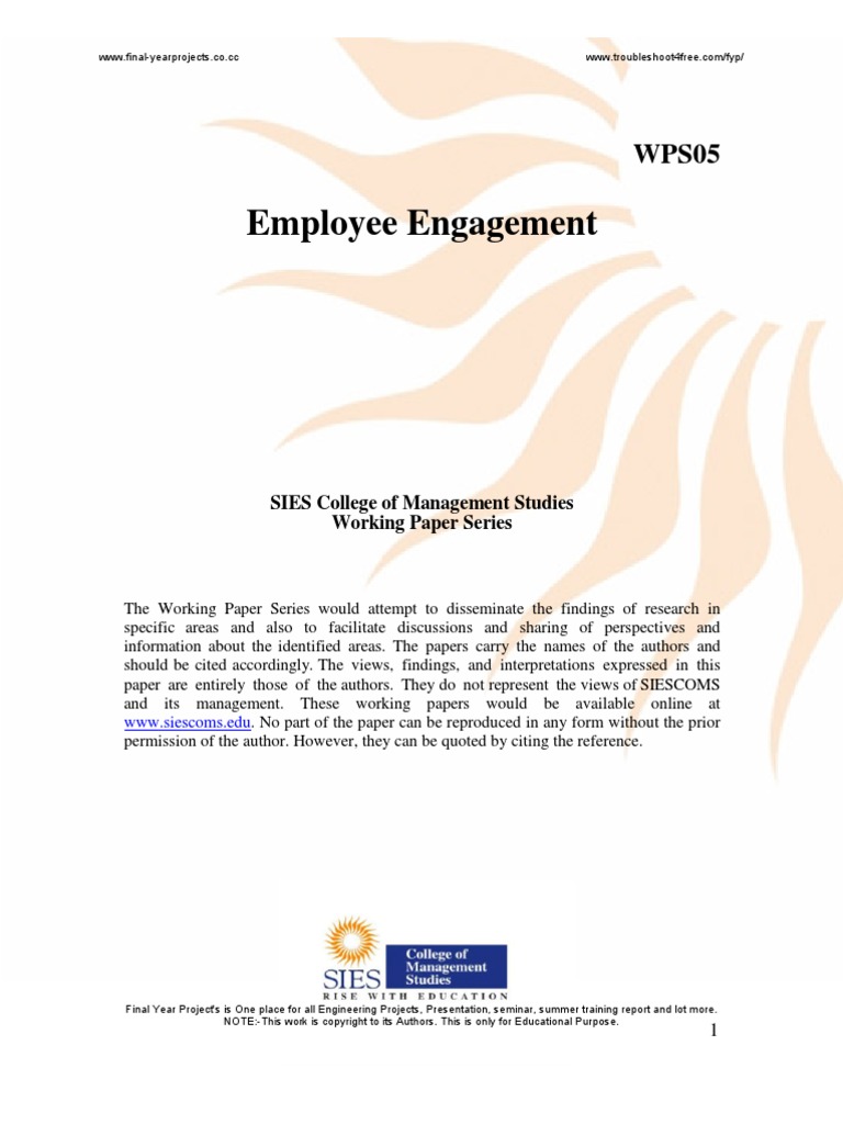 employee_engagement.pdf | Employment | Performance Appraisal | Free 30 ...