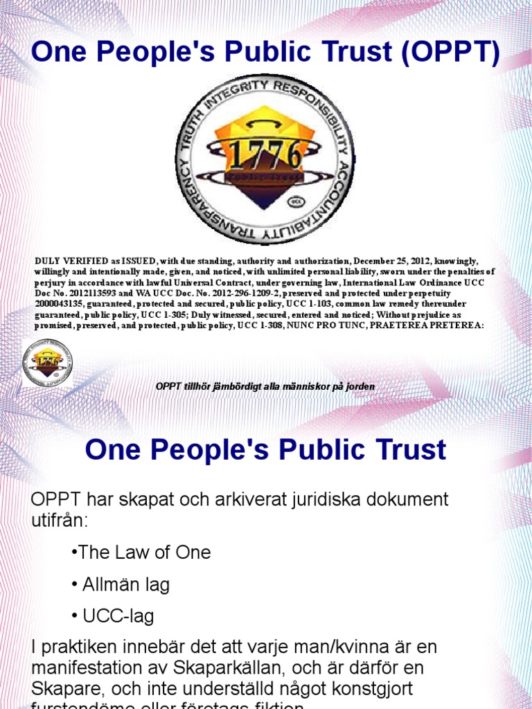 OPPT-Presentation Swedish... | PDF | Free Software | Free Will