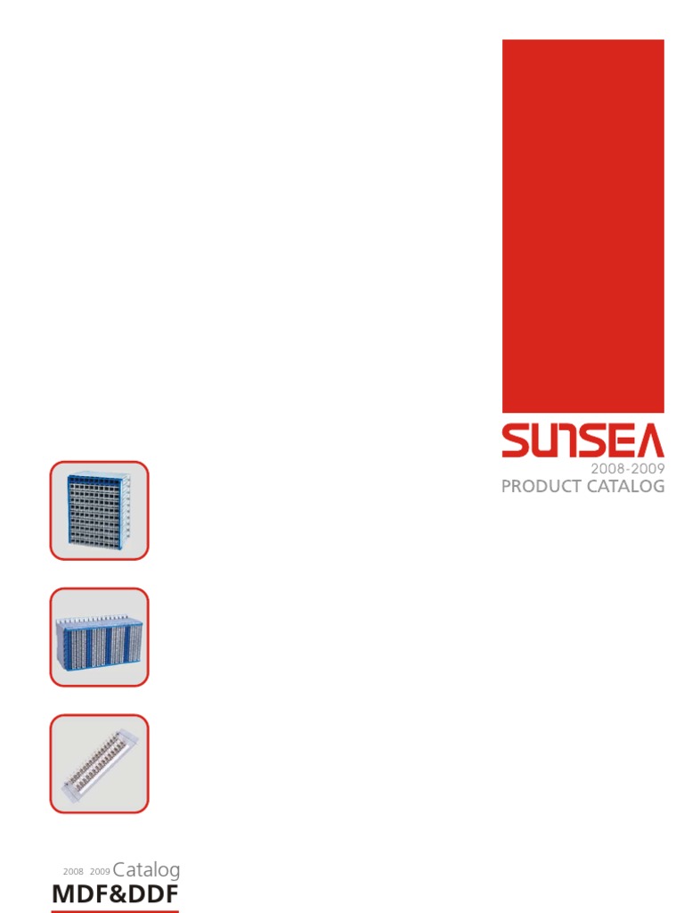 MDF DDF Product Document | PDF | Broadband | Public Switched Telephone ...