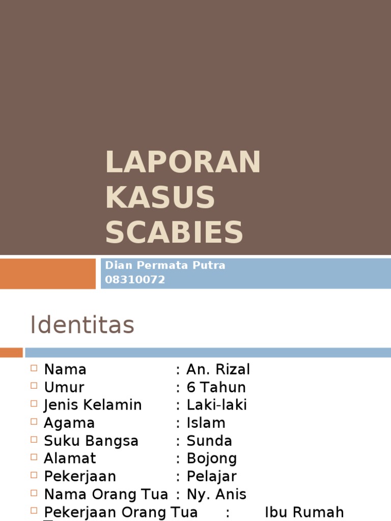 Laporan Kasus Scabies | PDF