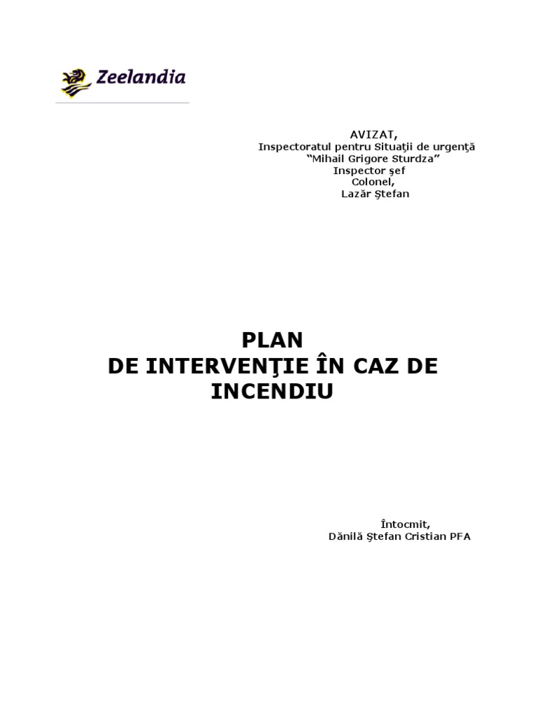 Plan InterventiePlan de Interventie | PDF