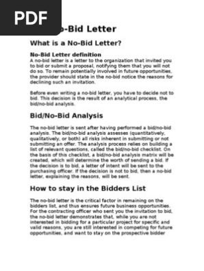 Math In Bid Letters