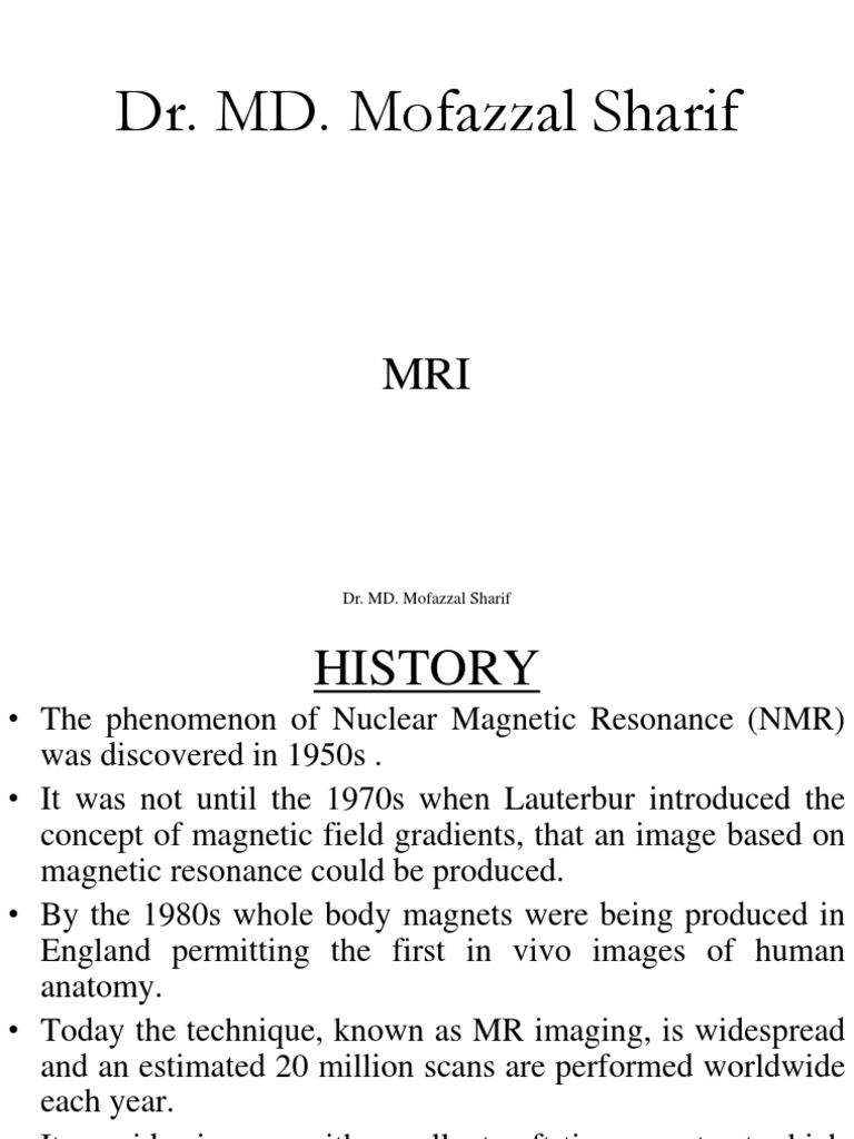 MRI Physics | PDF