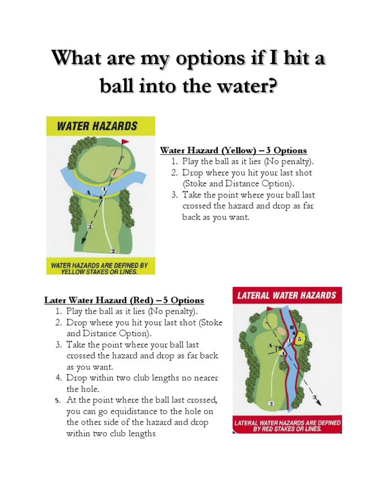 Golf Water Hazard Rules Explained | PDF | English Football Club ...