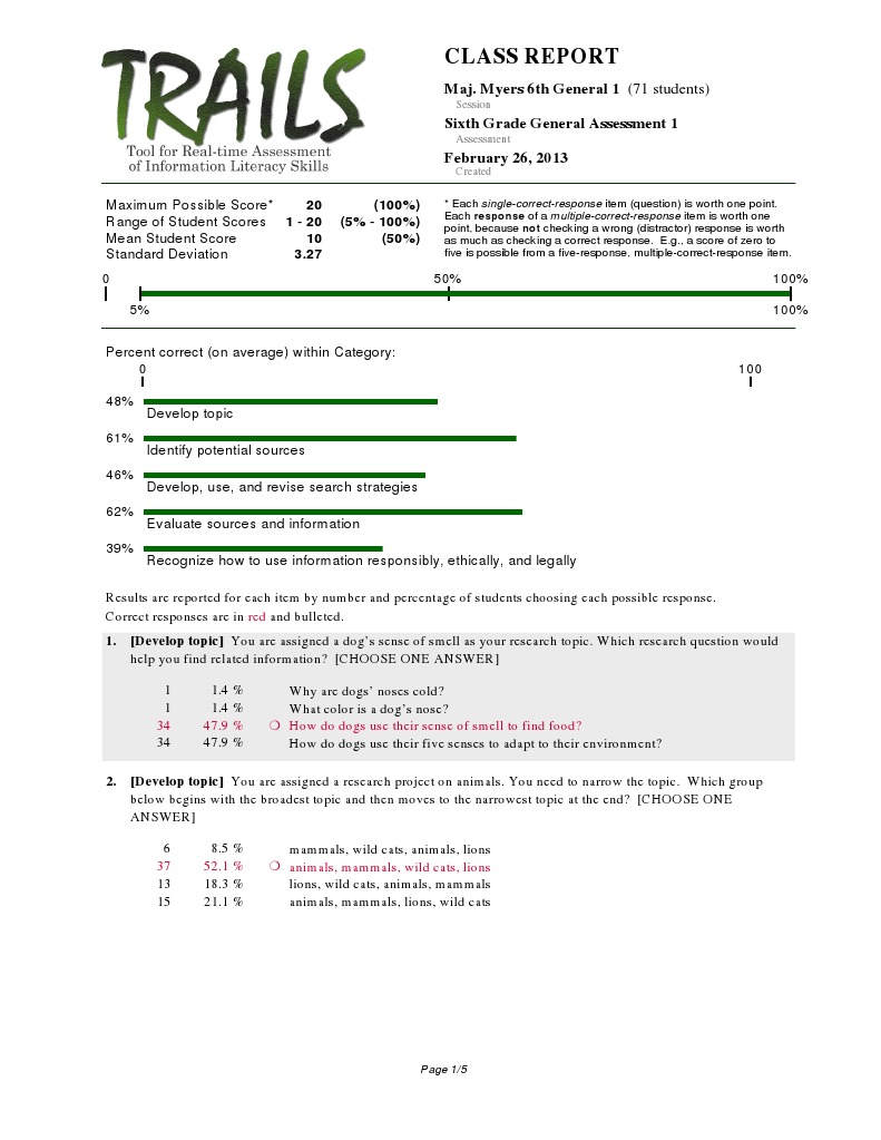Trails 6th Grade | PDF | Trail Of Tears | Educational Assessment