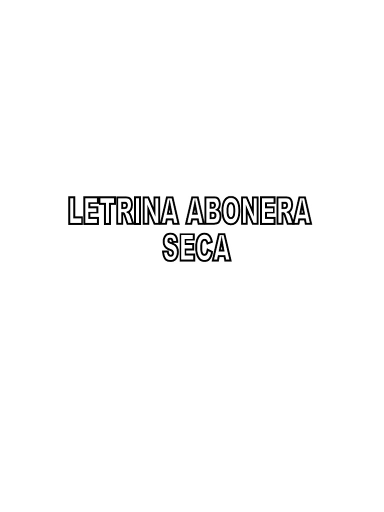 Letrina Abonera Seca Familiar | Descargar gratis PDF | Letrina | Science