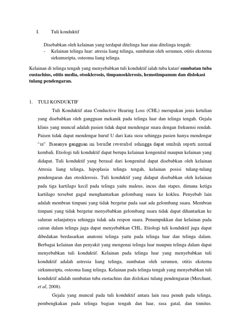 Tuli Konduktif | PDF