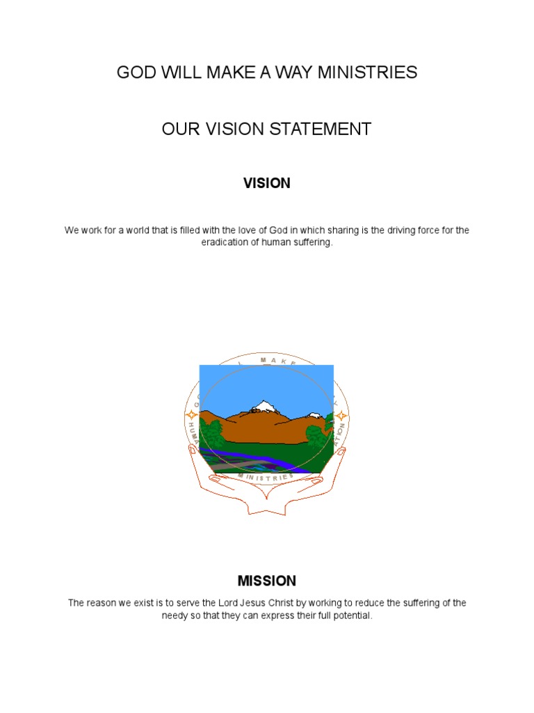Vision Statement of Gwmaw | PDF | Evangelism | God