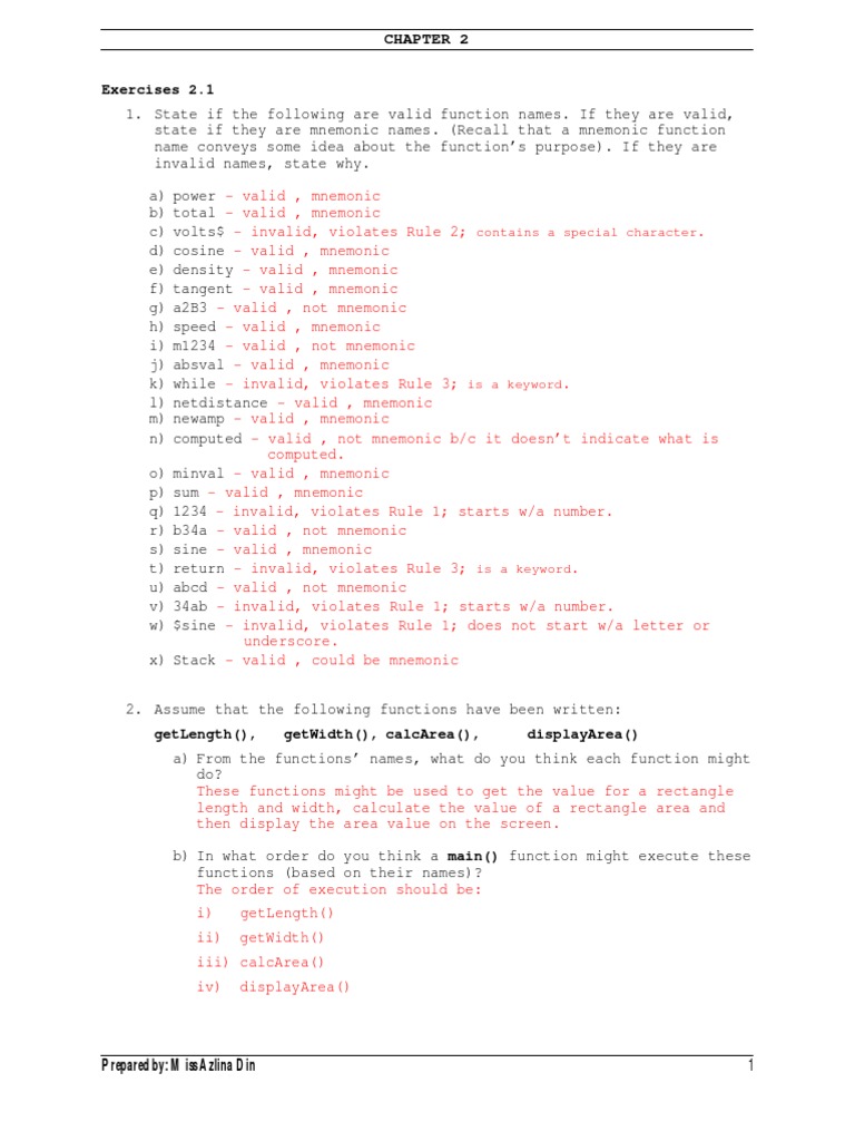 Ans Tut CH2 | PDF | Integer (Computer Science) | Data Type