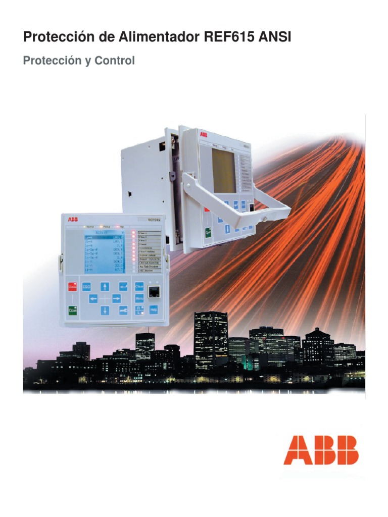 REF 615 ANSI Flyer Spanish | PDF | Relé | Subestacion electrica