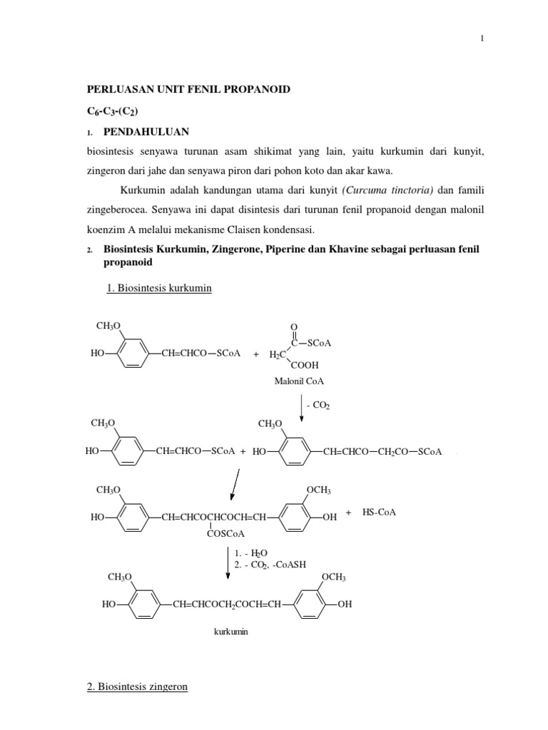 Perluasan Unit Fenil Propanoid | PDF | Sains & Matematika | Teknologi ...