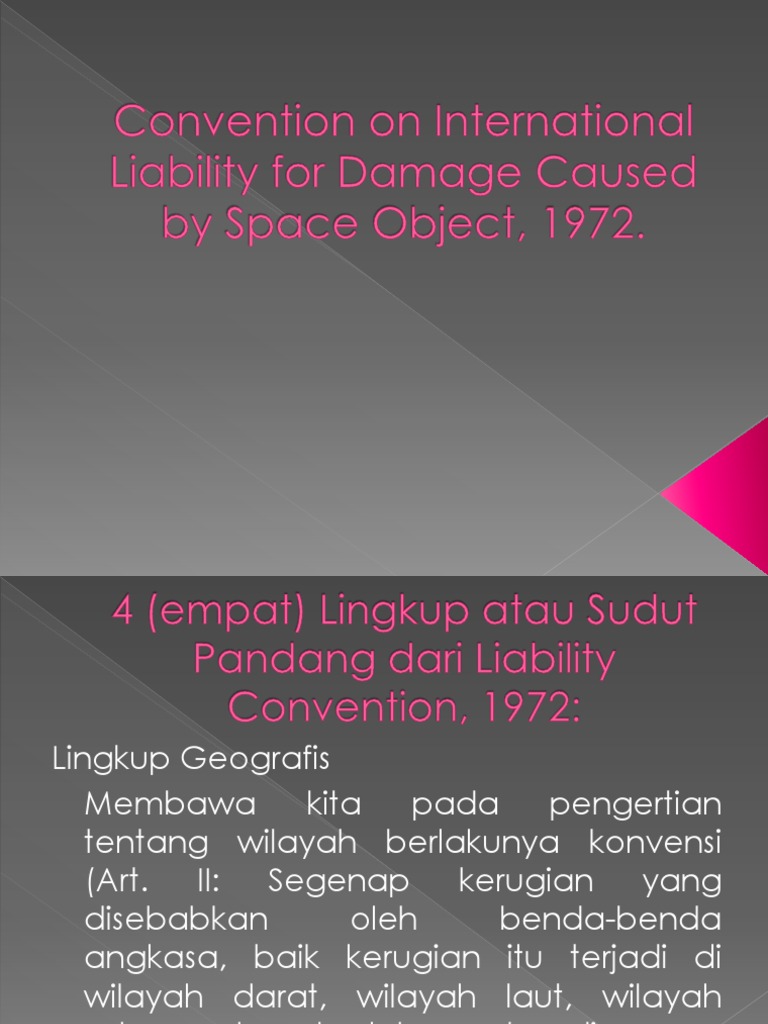 Liability Convention, 1972 | PDF