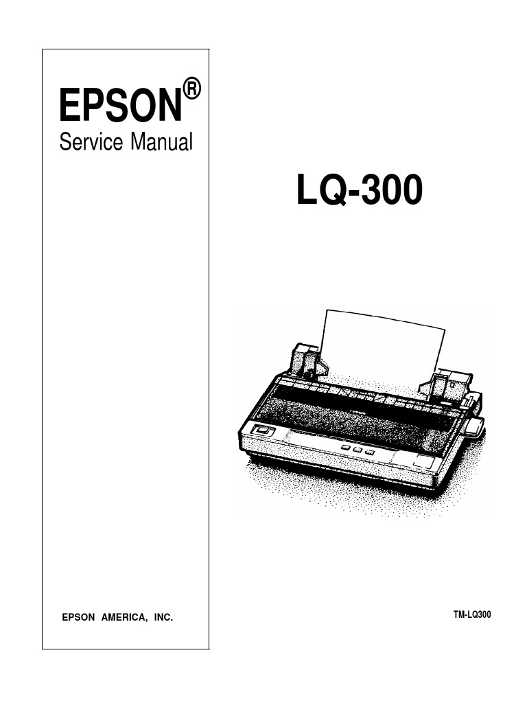 Epson LQ-300 Color Dot Matrix Service | Manual Transmission ...