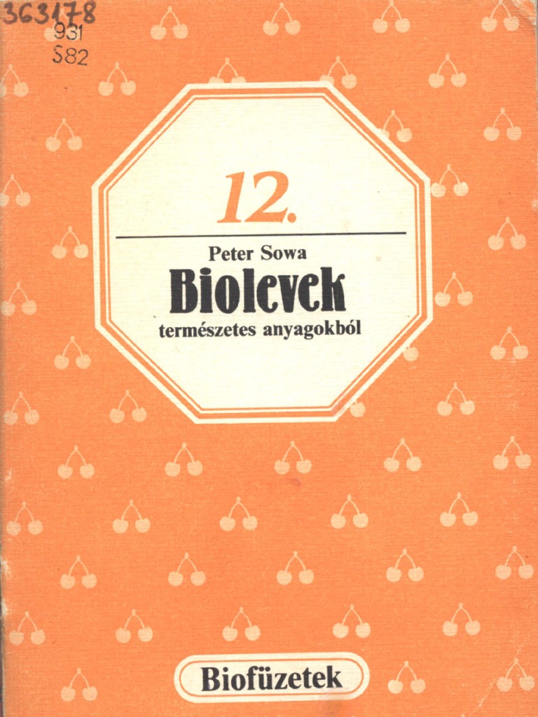 Biofüzetek 12 - Sowa, Peter - Biolevek | PDF