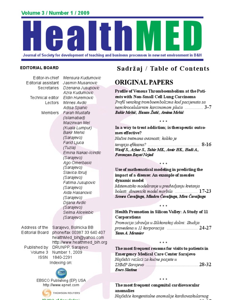 HealthMed Vol03-No1 | PDF | Substance Abuse | Substance Dependence