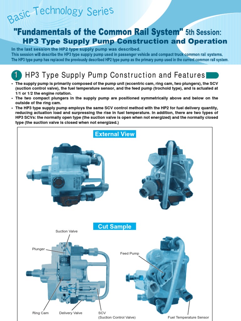 Bomba de Alta Presion Denso Hp3 | PDF | Pump | Valve