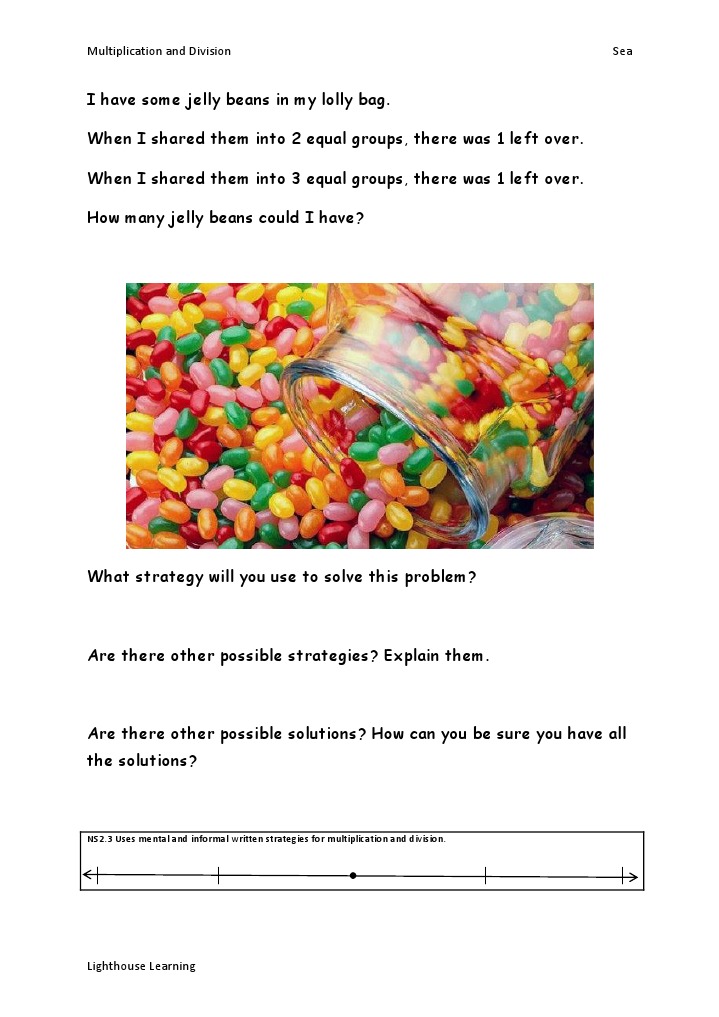 Jelly Bean Division Problem Strategies | PDF | Self-Improvement | Wellness