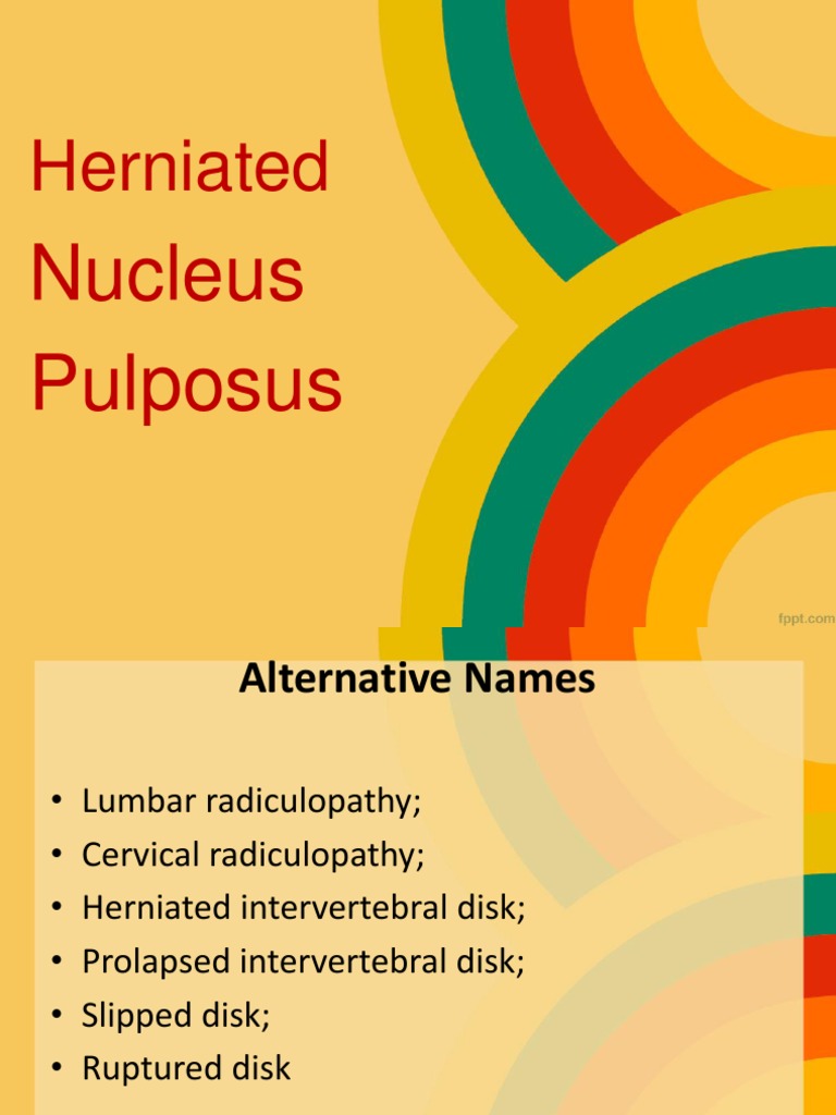 Herniated Nucleus Pulposus