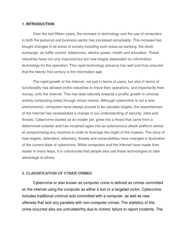 Assignment Cybercrime | PDF | Cybercrime | Cyberspace