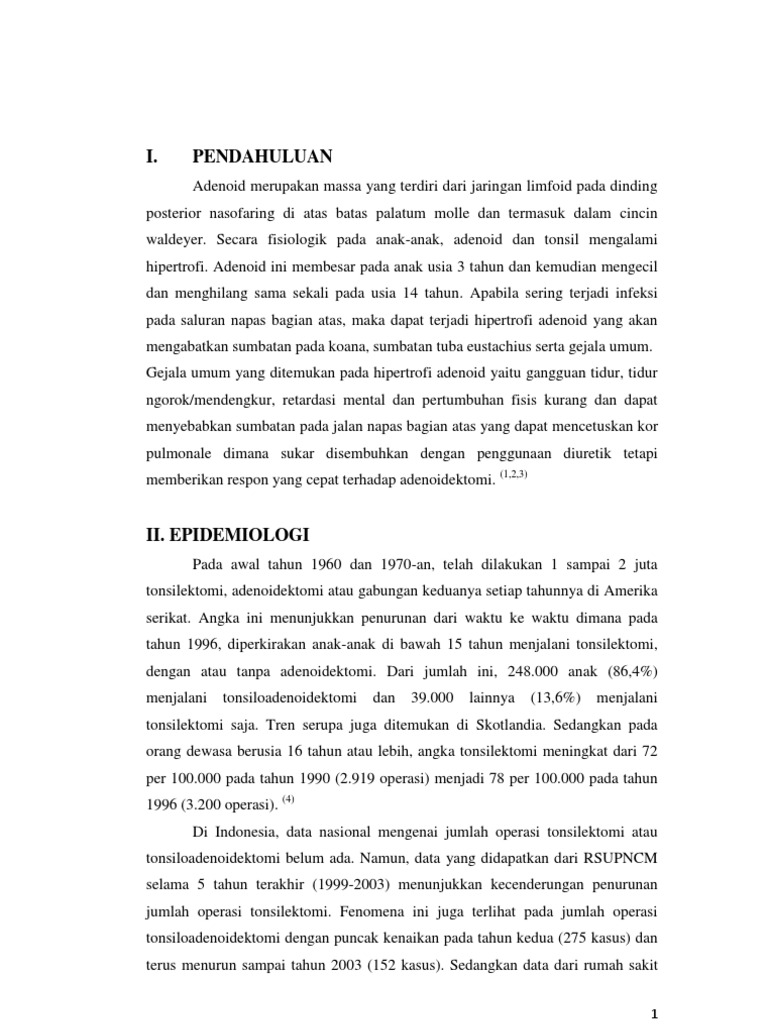 Hipertrofi Adenoid | PDF