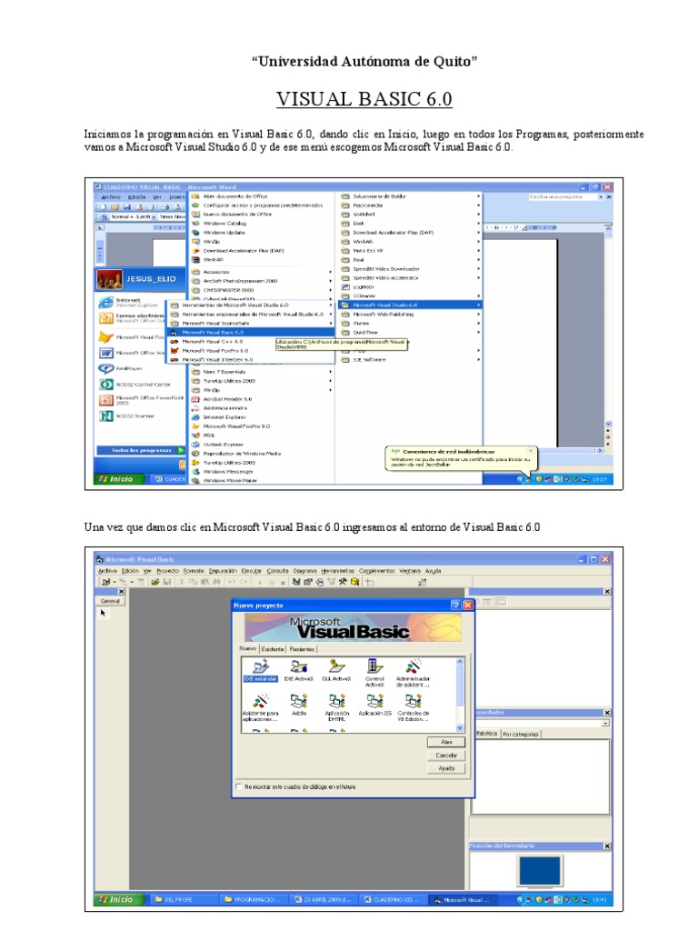 Visual Basic 6 0 Pdf Active X Data Objects Tabla Base De Datos