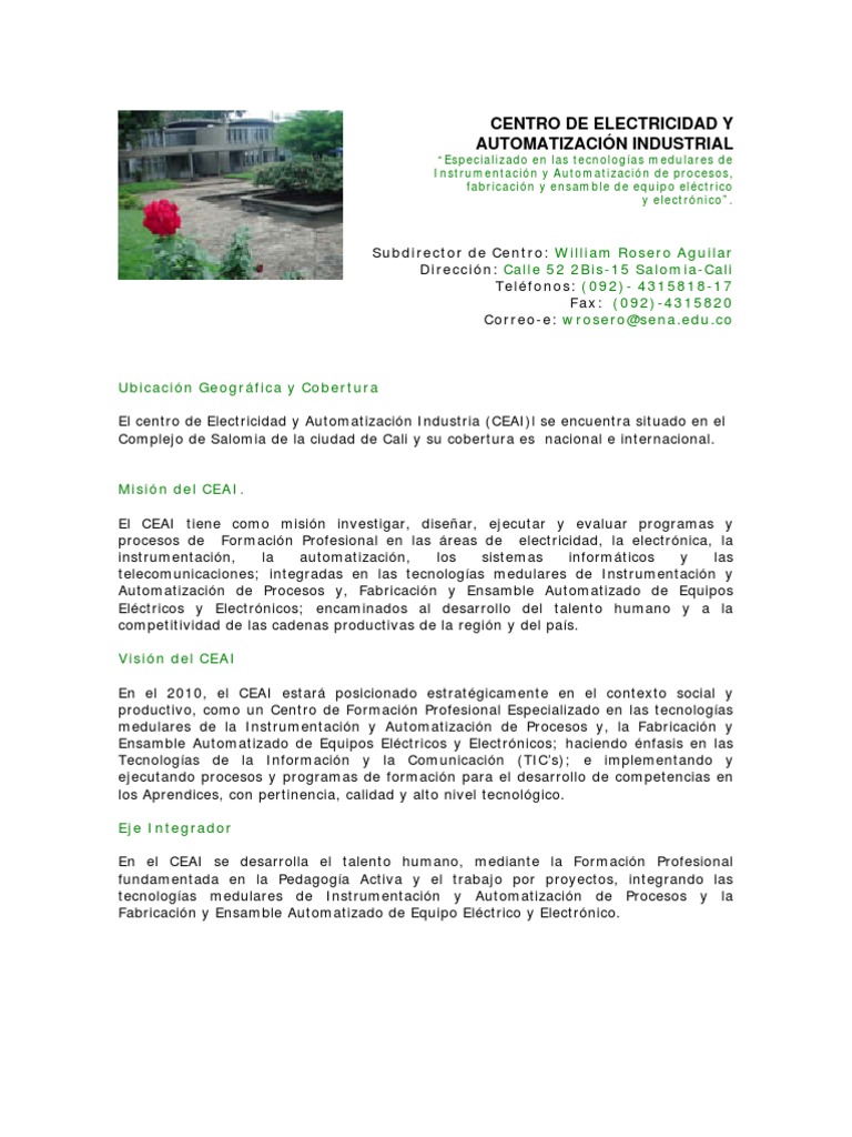 Ceai Sena - Cali (Valle) | PDF | Ciencia y Tecnología | Informática
