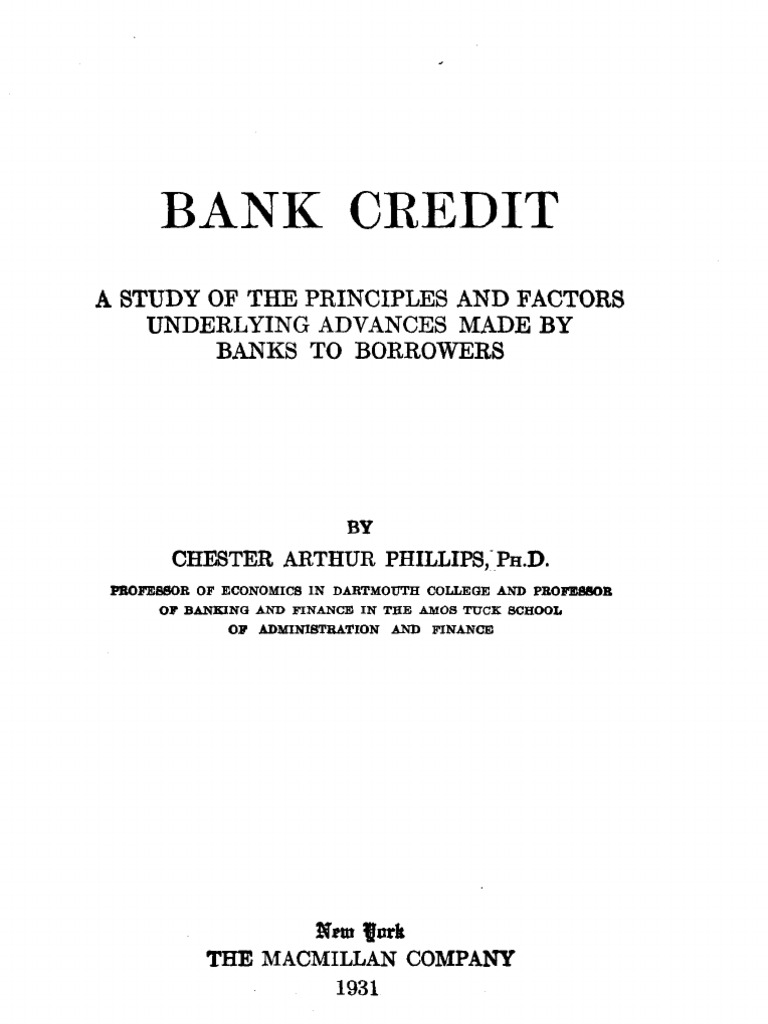 Bank Credit | PDF