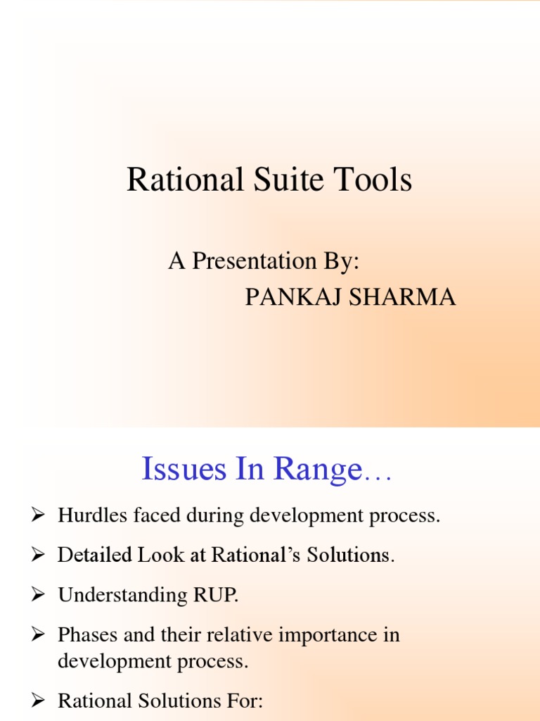 Rational Suite Tools | Software Development Process | Systems Engineering