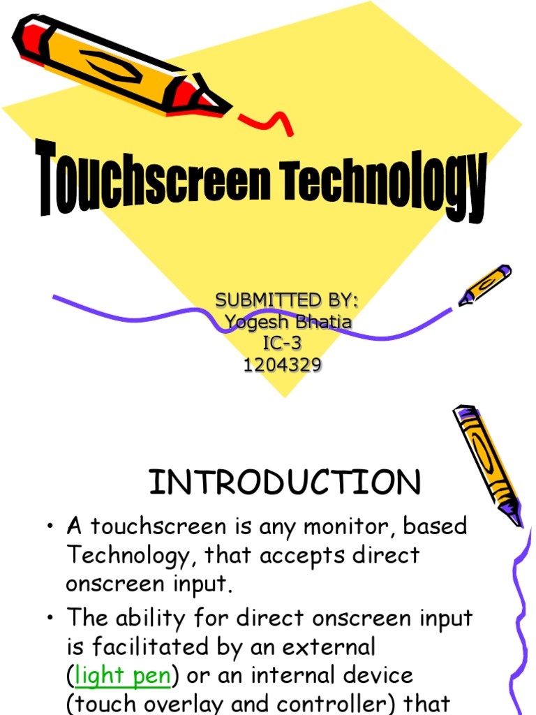 Touchscreen 3 | PDF | Touchscreen | Input/Output