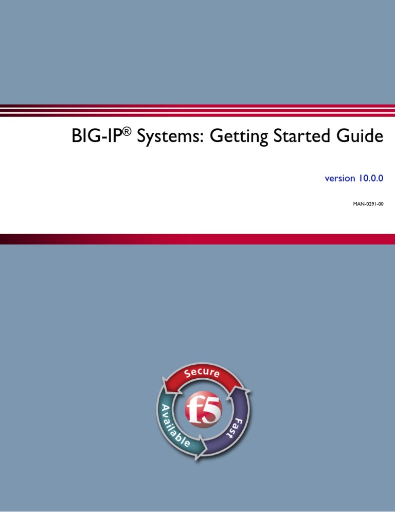 Big-Ip Systems: Getting Started Guide | PDF | Ip Address ...