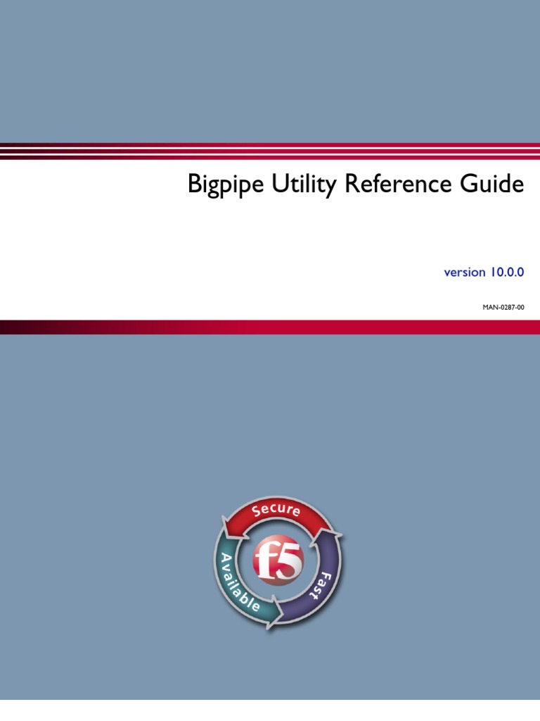 BIG IP Reference | PDF | Command Line Interface | Electromagnetic Interference