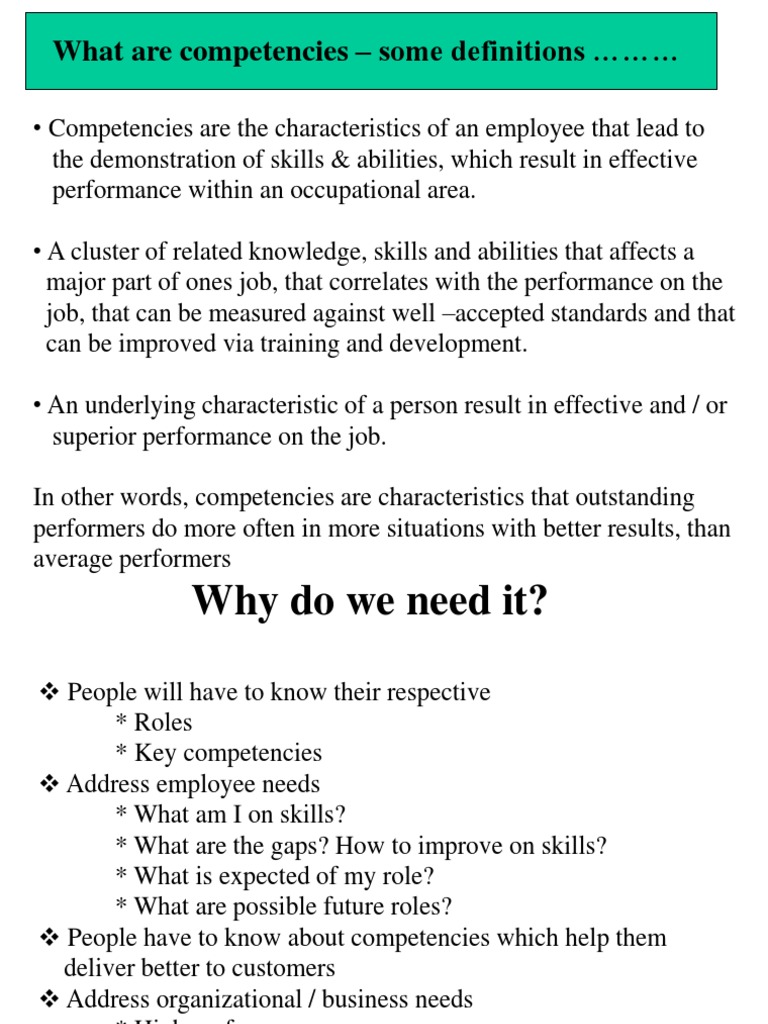 Competency Mapping | PDF | Competence (Human Resources) | Applied ...