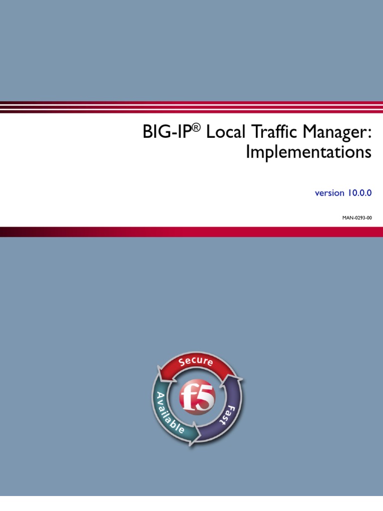 BIG IP Traffic | PDF | Load Balancing (Computing) | Denial Of Service Attack